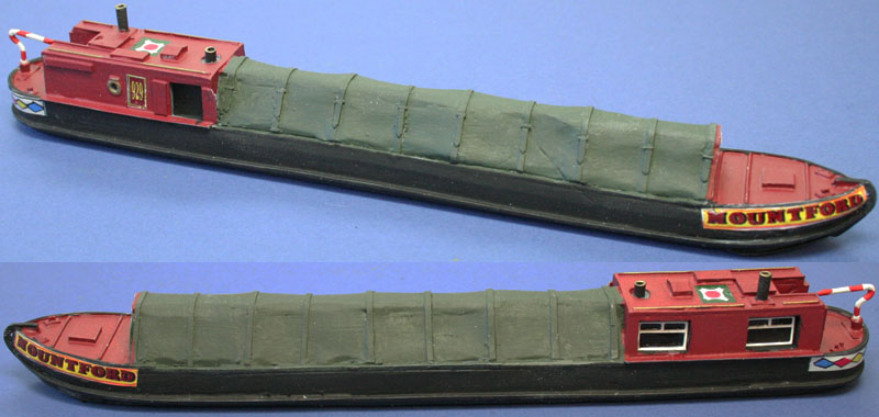 Mountford Covered Canal Barge Prepainted Model OO 2005P