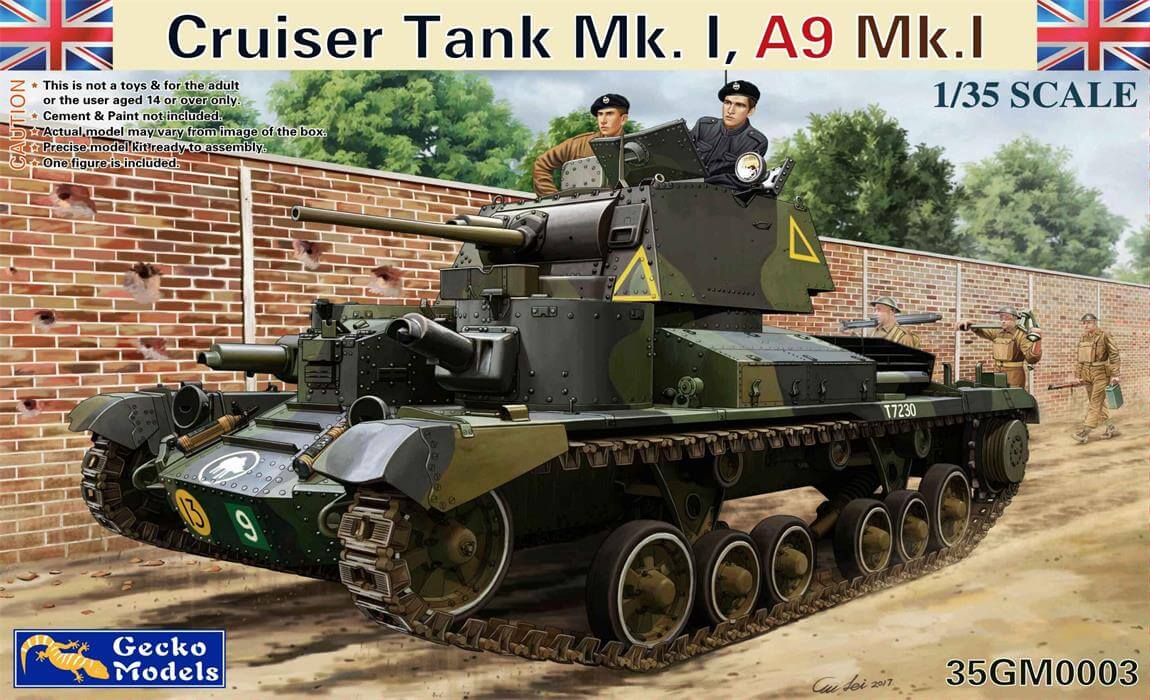 Gecko Models 1/35 Cruiser Tank British Mk1 A9 WW2 Kit 35GM0003