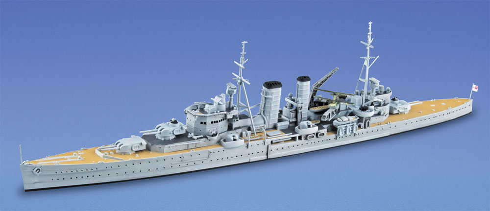 Aoshima 1/700 HMS Exeter Heavy Cruiser kit 05273