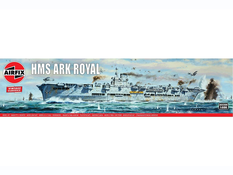 Airfix 1/600 HMS Ark Royal Aircraft Carrier WW2 Kit A04208V