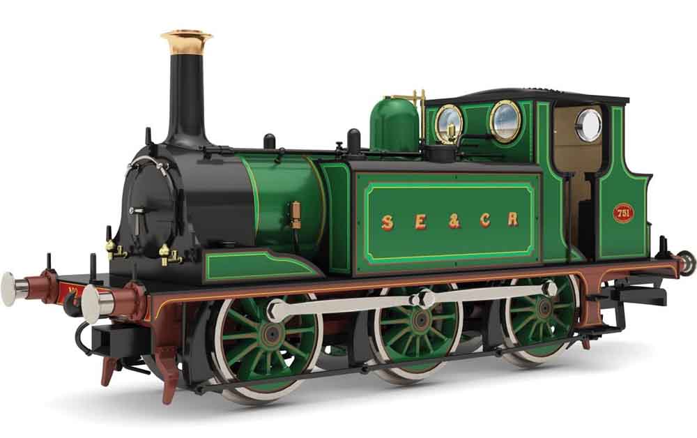 Hornby OO SECR 751 A1X Class Terrier 0-6-0T SE&CR Green Livery R3782