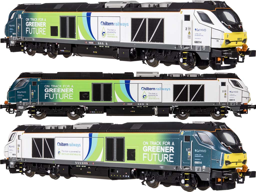 Dapol OO Chiltern Trains 68010 DRS Class 68 Bo-Bo Diesel Locomotive ...