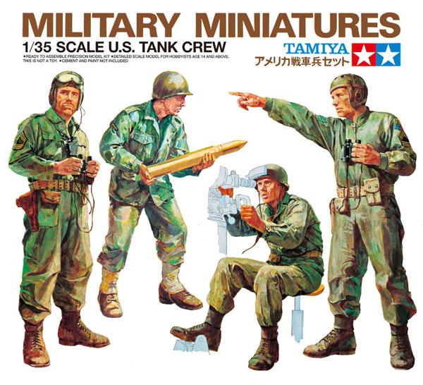 Tamiya 1/35 US Tank Crew 4 Piece Figure Set 35004