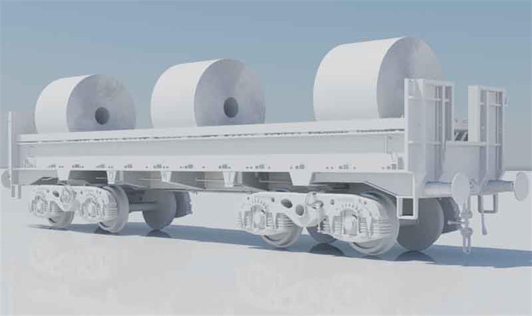 Accurascale OO ACC2132VTGO1 VTG JSA Open Steel Coil Wagon Twin Pack 1