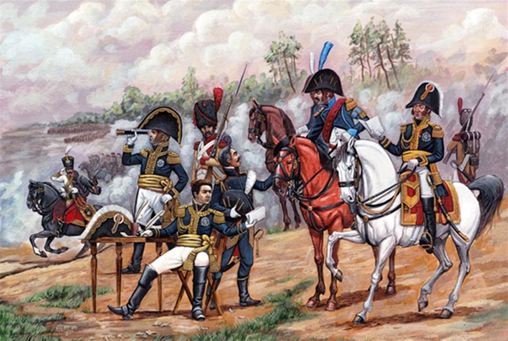 Zvezda 1/72 8080 French Napoleonic HQ Staff Figure Set