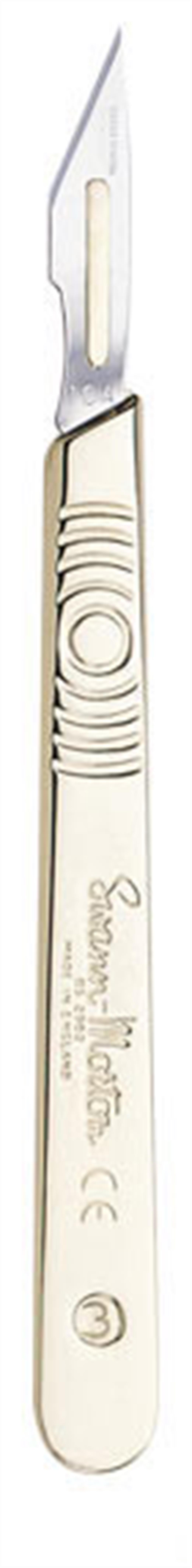 Swann Morton 9209 Number 3 Surgical Scalpel Handle with 5x No 10 Curved ...