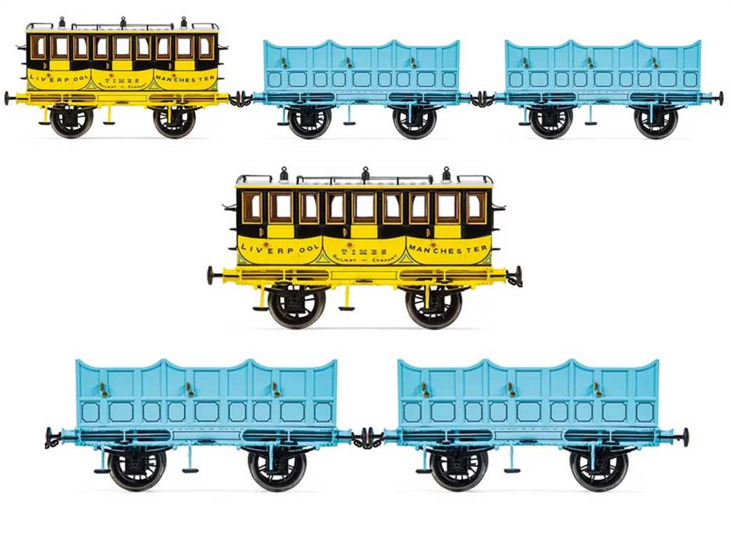 Hornby R40372 L&MR Passenger Train Carriage Pack with Times Coach OO