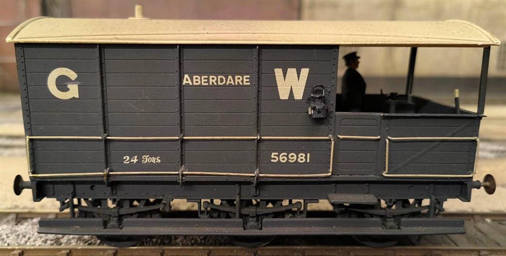 Preowned O Gauge WAGON27 Peco Kit Built W-606 GWR 24t Six Wheel Brake ...