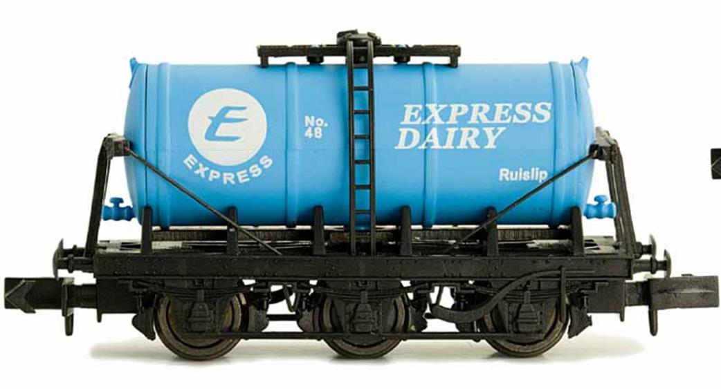 Dapol N 2F-031-022 Express Dairies 6-Wheel Milk Tank Wagon No.37 E Logo