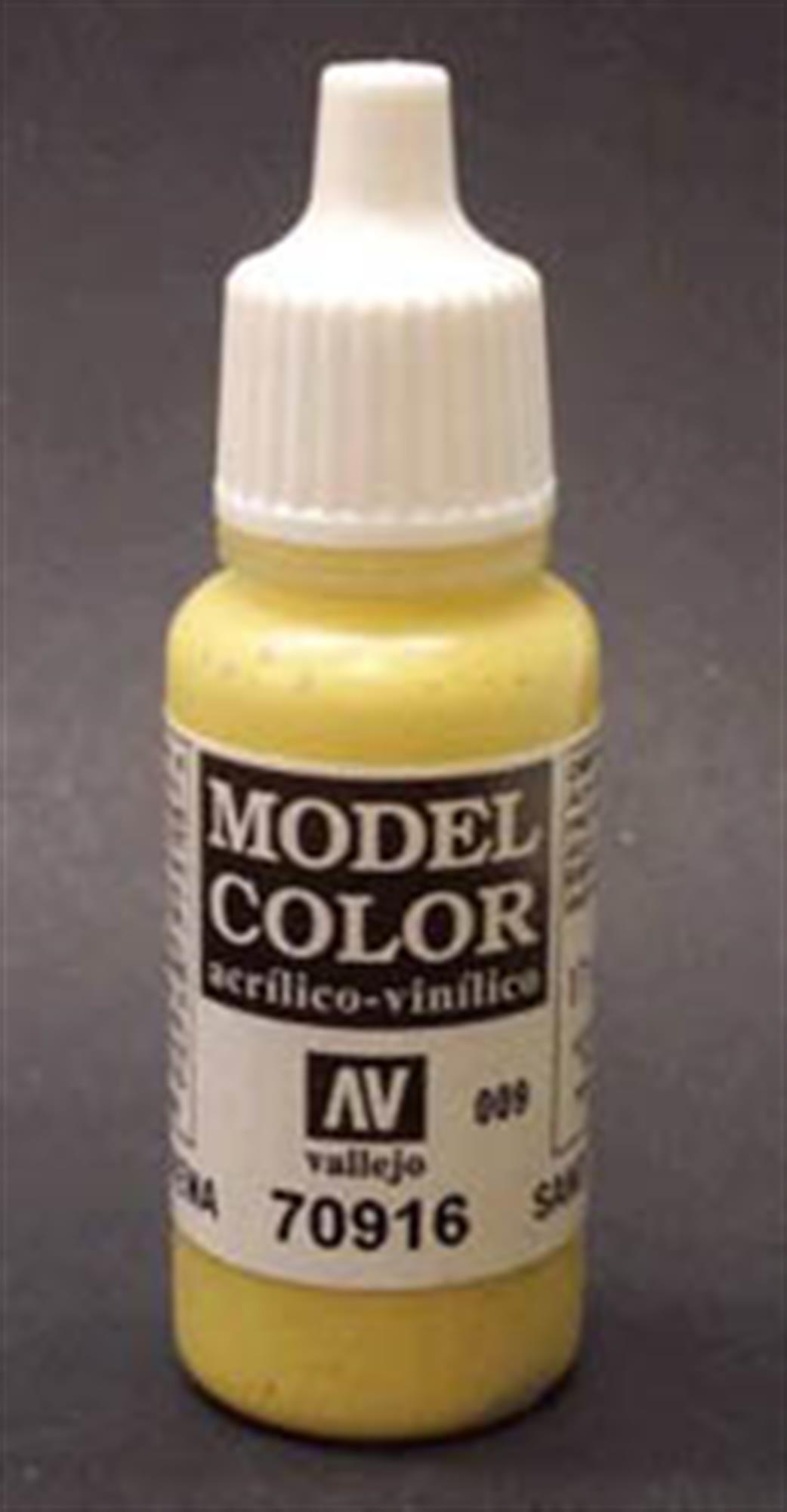 Vallejo 70916 916 Model Color Matt Sand Yellow Acrylic Paint 17ml 009